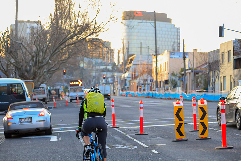 Construction of Arden St riding lanes under way | North West City News